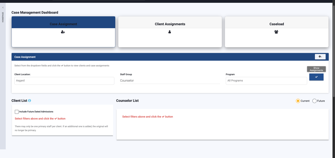 Case Management Dashboard
