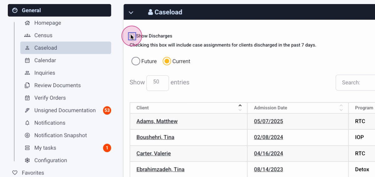 Visualizing My Caseload