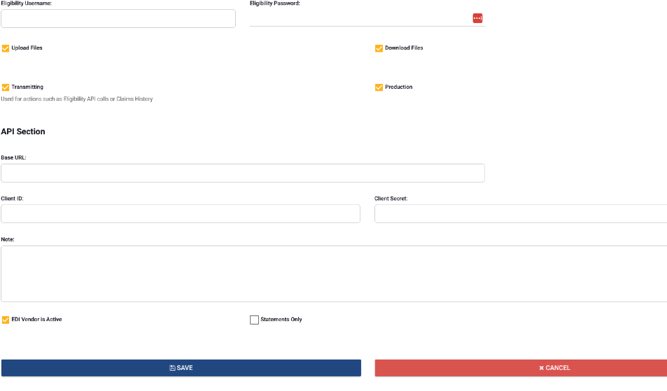 TriZetto Clearinghouse Setup Guide