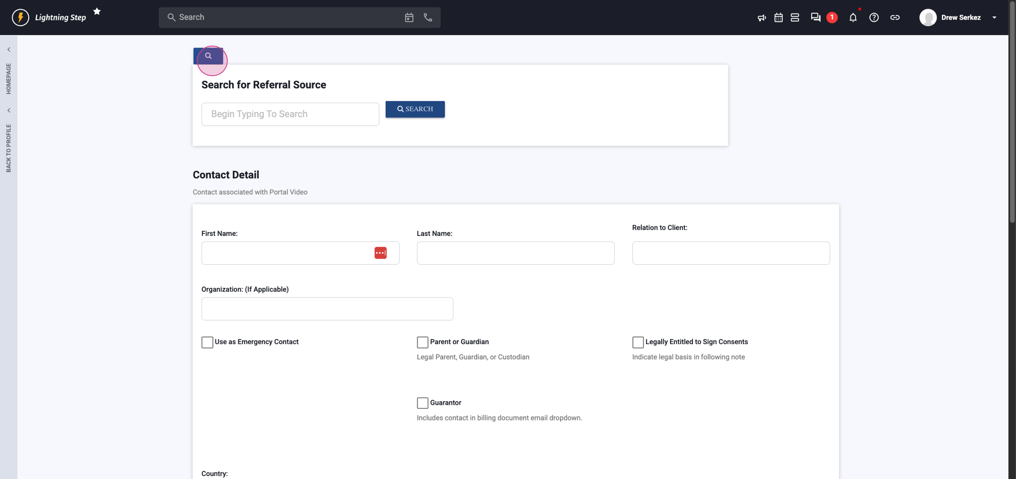 Contacts, Contact Notes, and Progress Notes