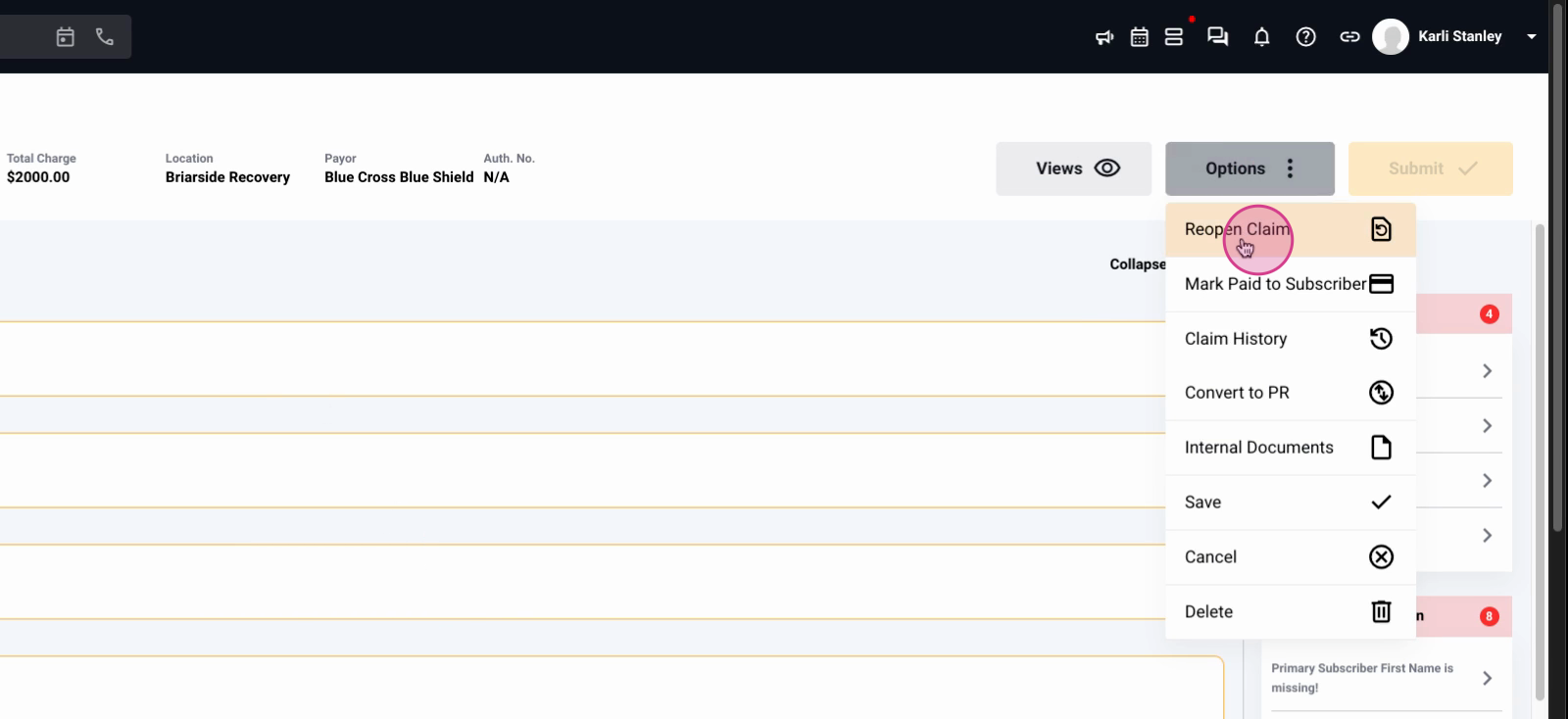 Submitting a Corrected Claim (V2)